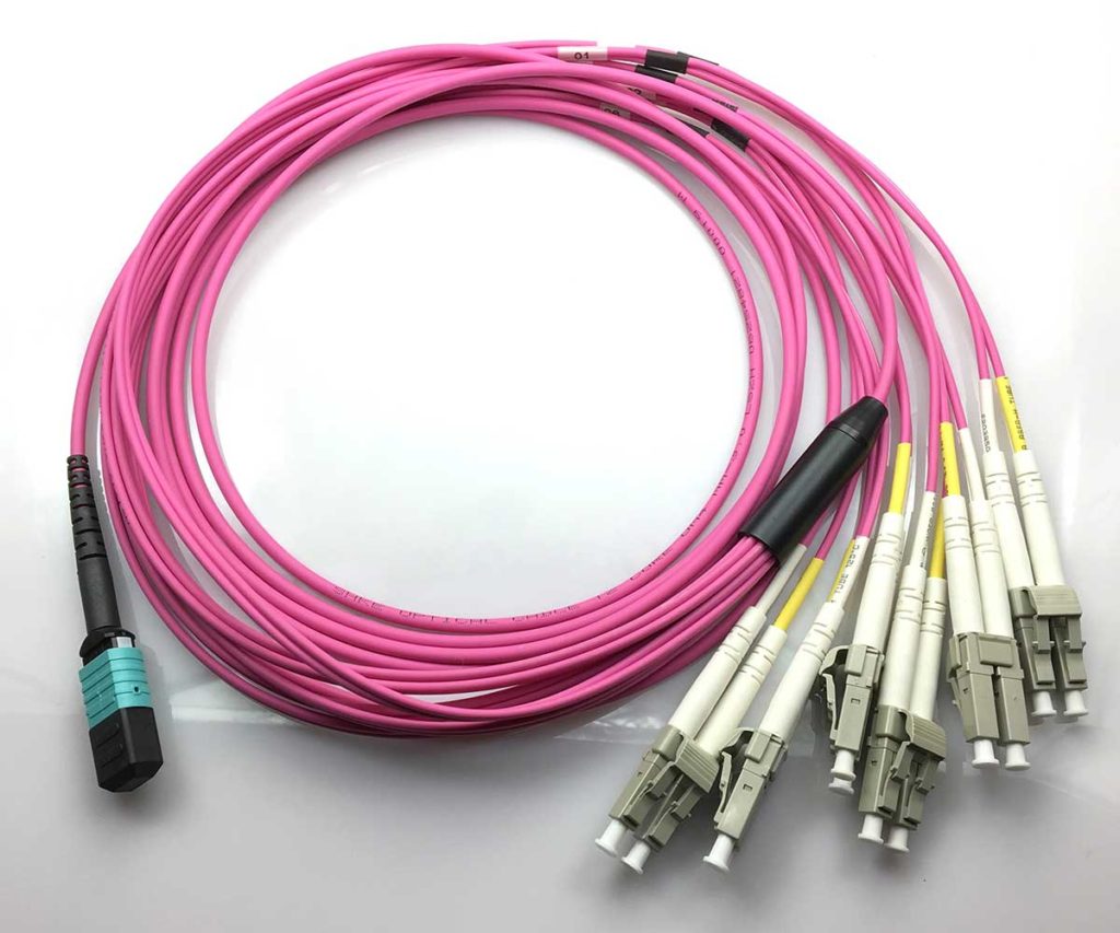 MTP MPO OM3 & OM4 Fanout Cables | Montclair Fiber